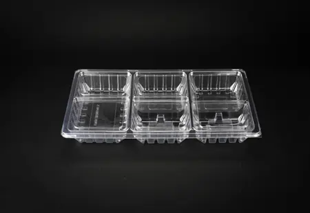 5-Compartment PET Bakery Container For Sale in Bulk